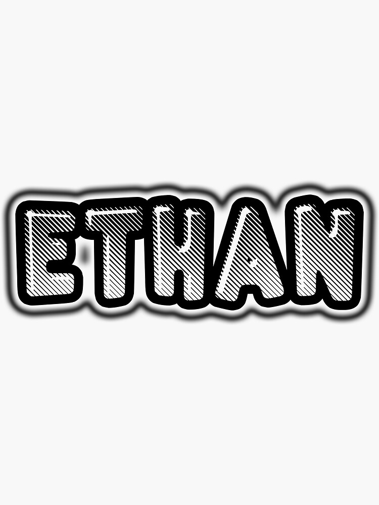"ETHAN" Sticker for Sale by cools-name | Redbubble