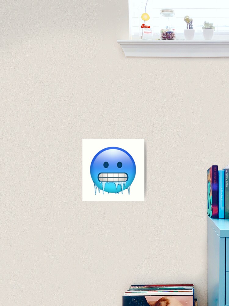"Cold Face Emoji" Art Print for Sale by Popular-Gifts | Redbubble