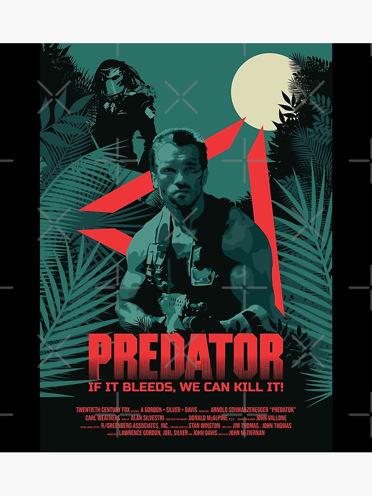 "Predator If It Bleeds,We Cab Kill It ! Essential Classic" Poster by ...