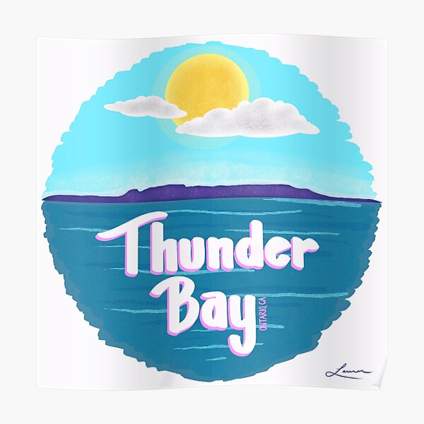 "Thunder Bay Logo" Poster for Sale by GeoMeetsArt | Redbubble