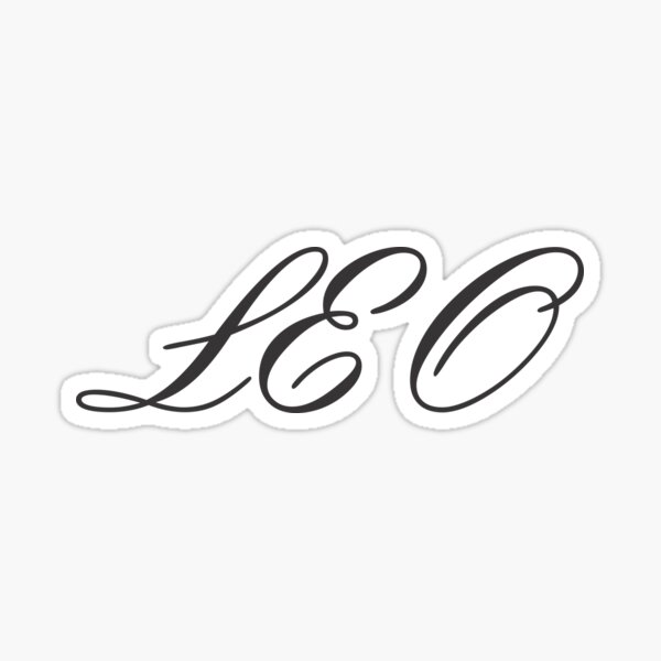Pegatina «Logotipo de LEO» de Leo-bDesigns | Redbubble