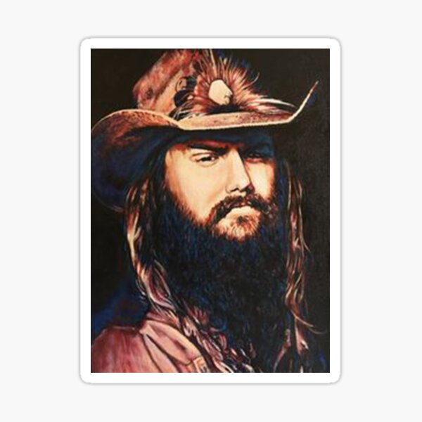 "Chris Stapleton" Sticker for Sale by Baridc | Redbubble