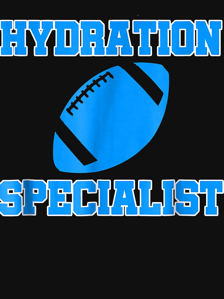 "Hydration Specialist Waterboy Football Team Manager T-Shirt" T-shirt ...