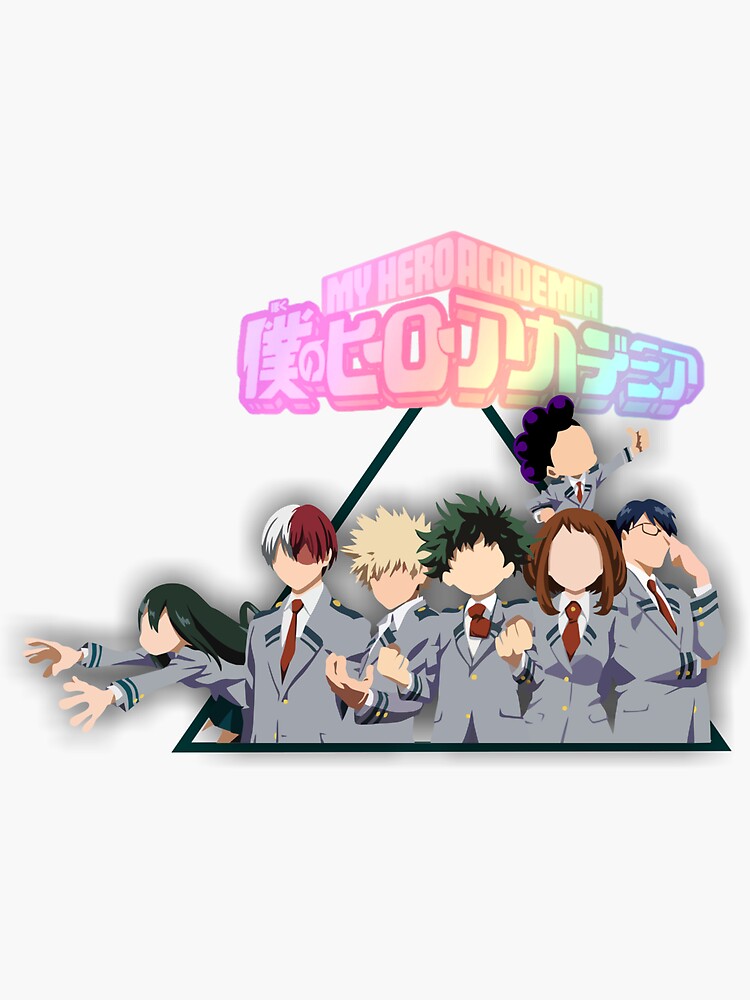 "BOKU NO HERO ACADEMIA" Sticker for Sale by ezaAndilan | Redbubble