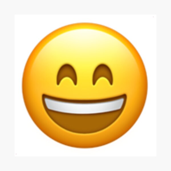 "Grinning Face With Squinting Eyes Emoji" Photographic Print by Popular ...