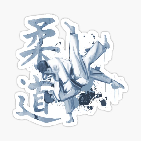 Sticker « Judo combattant d'arts martiaux », par MindsArtDesign | Redbubble