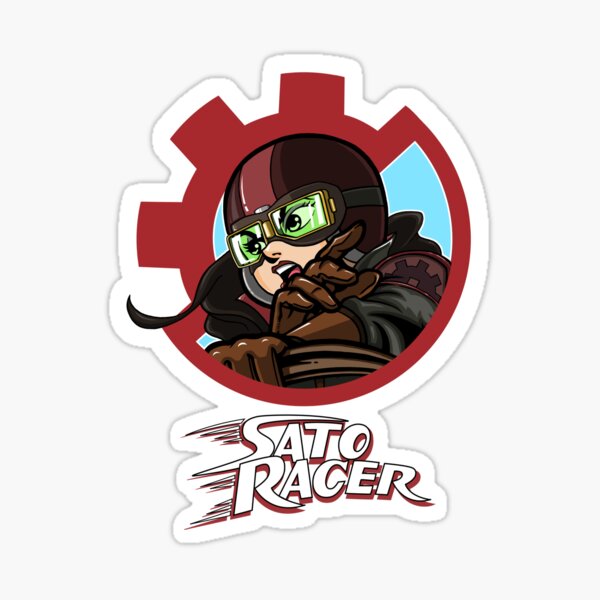 "Sato Racer" Sticker for Sale by sarahcave | Redbubble