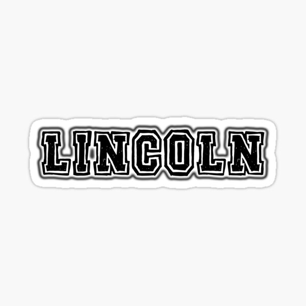 "LINCOLN" Sticker for Sale by awesome-name | Redbubble