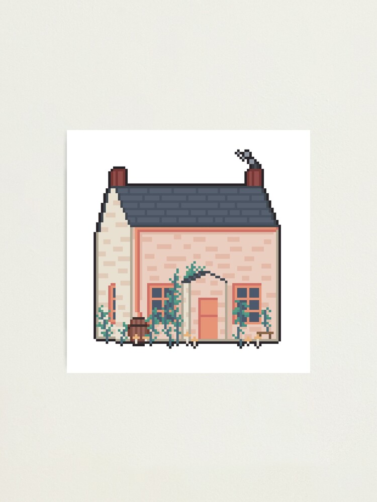 "Cottagecore Pixel Art 1 " Photographic Print by LankyPng | Redbubble