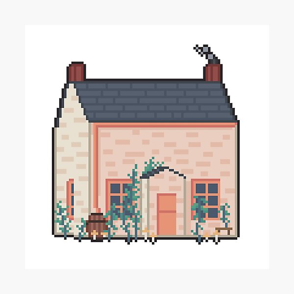 "Cottagecore Pixel Art 1 " Photographic Print by LankyPng | Redbubble