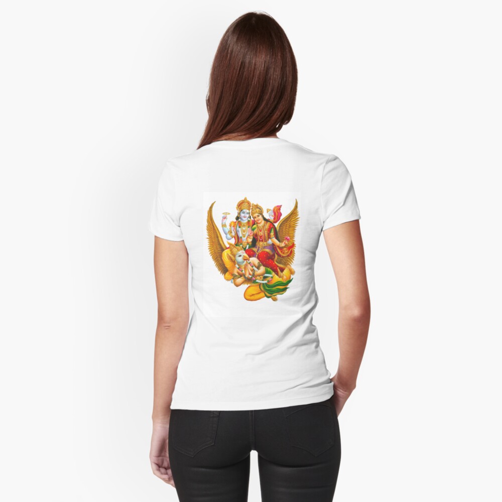 "Lord Vishnu and Goddess Lakshmi Mount on Garuda" Sticker for Sale by ...