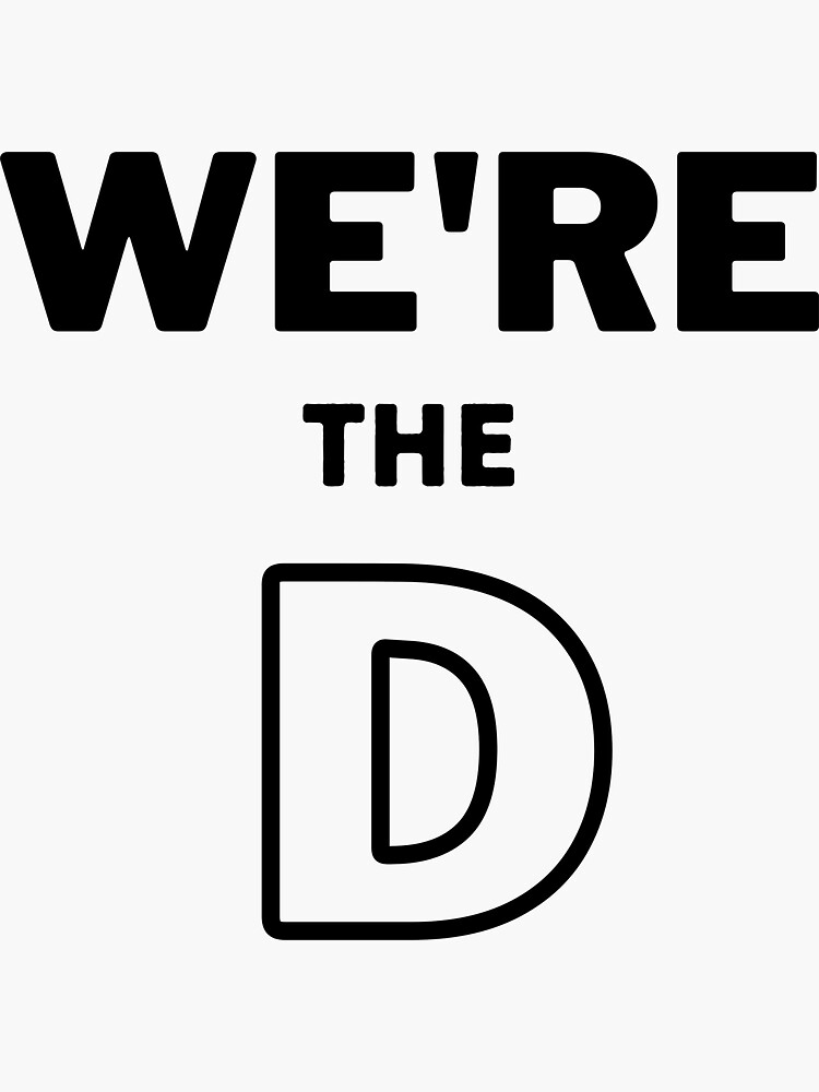 "Tenacious D | We are The D" Sticker for Sale by Sahil2912 | Redbubble