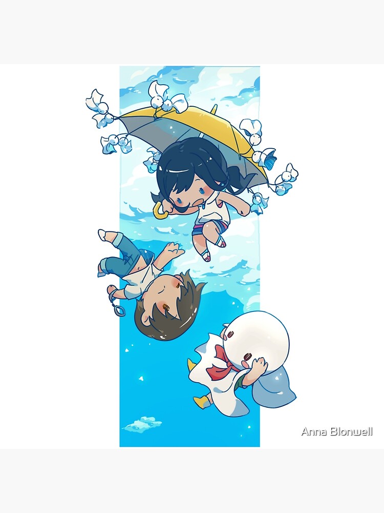 "Weathering with You , Hina Nagi & Hodaka chibi" Poster by ShindouArt ...