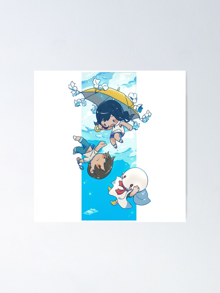 "Weathering with You , Hina Nagi & Hodaka chibi" Poster by ShindouArt ...