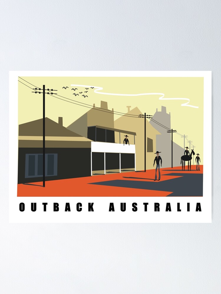 "Outback Australia artwork in warm earthy colours " Poster by MrCreator ...