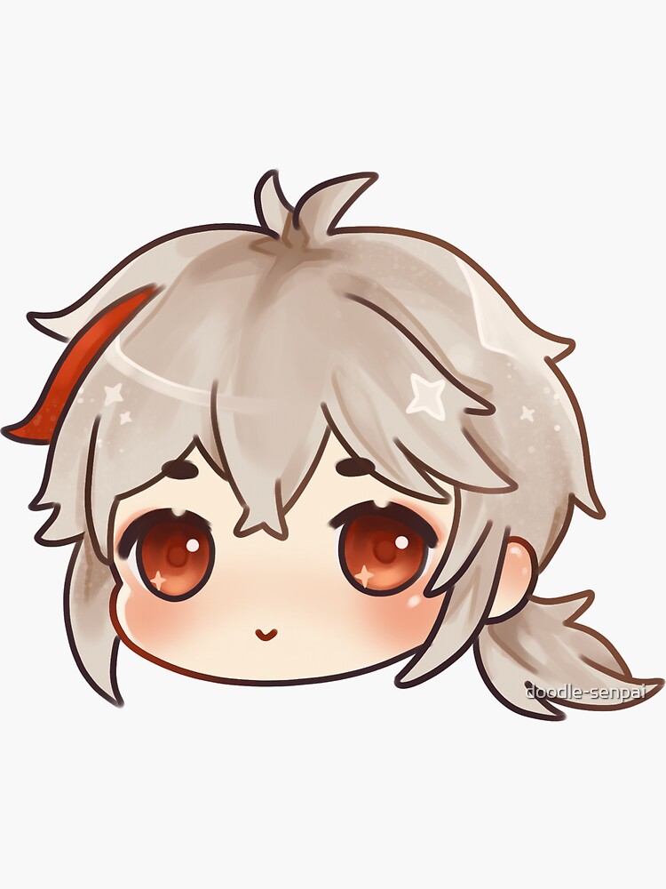 "Kazuha Genshin Impact Cute Chibi" Sticker von doodle-senpai | Redbubble