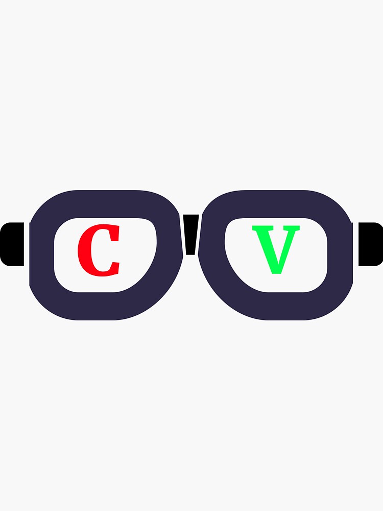 "Computer Vision logo" Sticker for Sale by Collabtastic | Redbubble