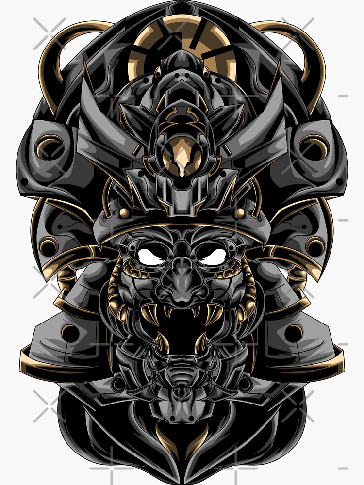 "Mechanic Samurai Nervous Shirt" Sticker for Sale by YSNbr | Redbubble