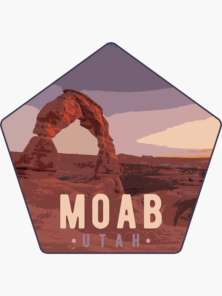 "Moab Utah - Arches National Park" Sticker for Sale by kickwear-com ...