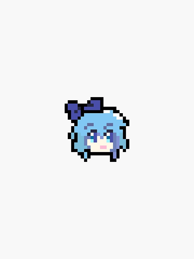 "Pixel Cirno (Tiny)" Sticker for Sale by Tufukins | Redbubble
