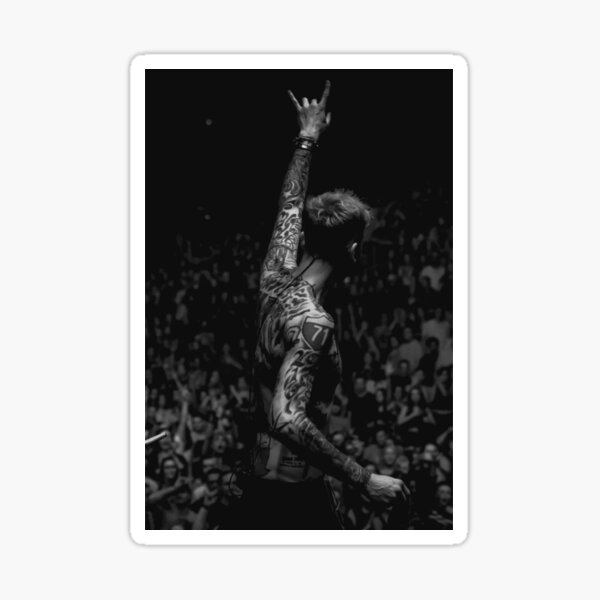 "mgk Poster" Sticker for Sale by KarlaWeiss | Redbubble