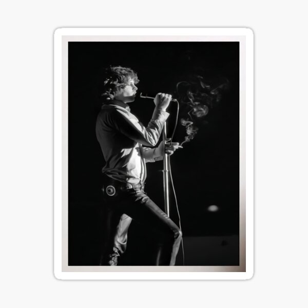 "Jim Morisons Poster" Sticker by sagyledoc | Redbubble