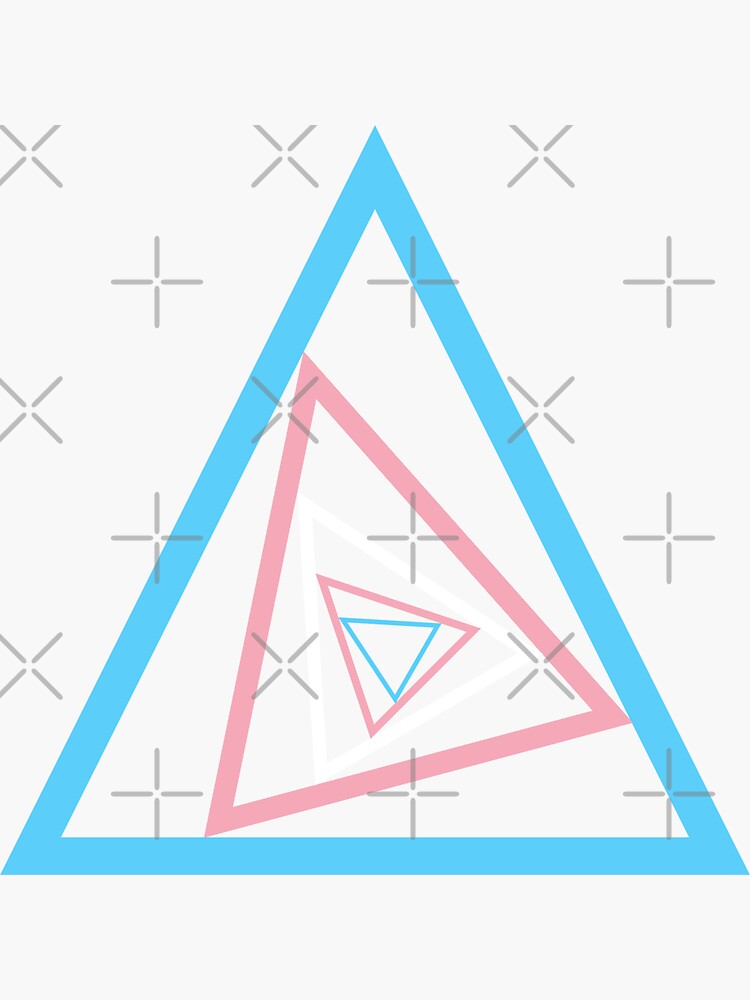 "LGBT pride transgender flag triangle " Sticker for Sale by eazzypizzy ...