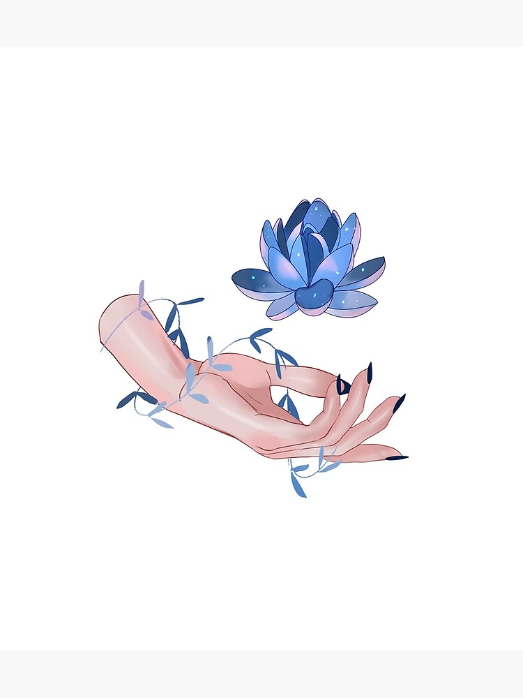 "Blue Lotus" Poster by zeebythesea | Redbubble
