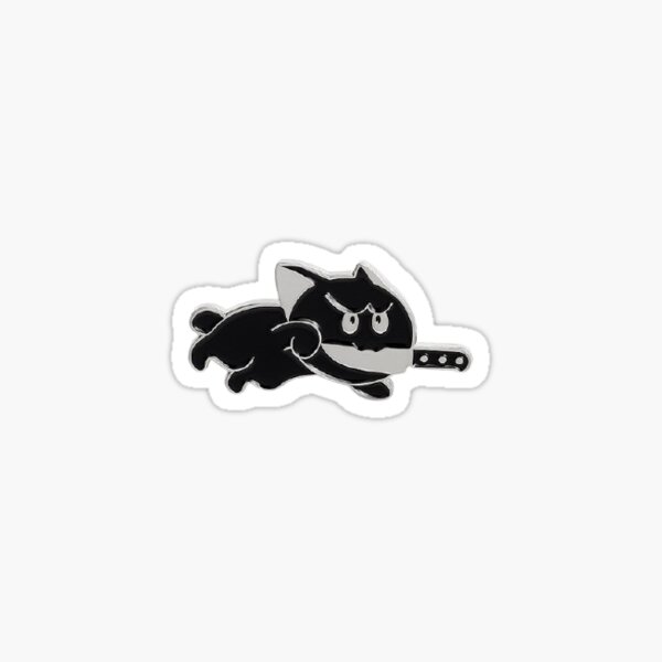 "meaw" Sticker for Sale by hub123 | Redbubble