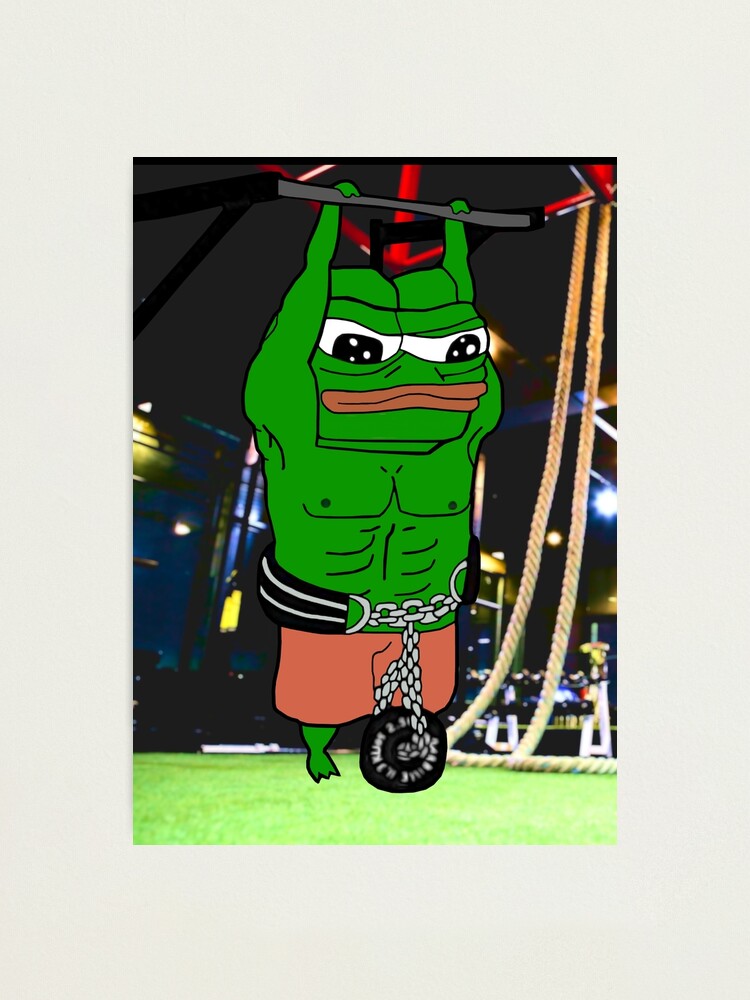 "Rare Swole Pepe Pull up " Photographic Print for Sale by Slav-Art ...