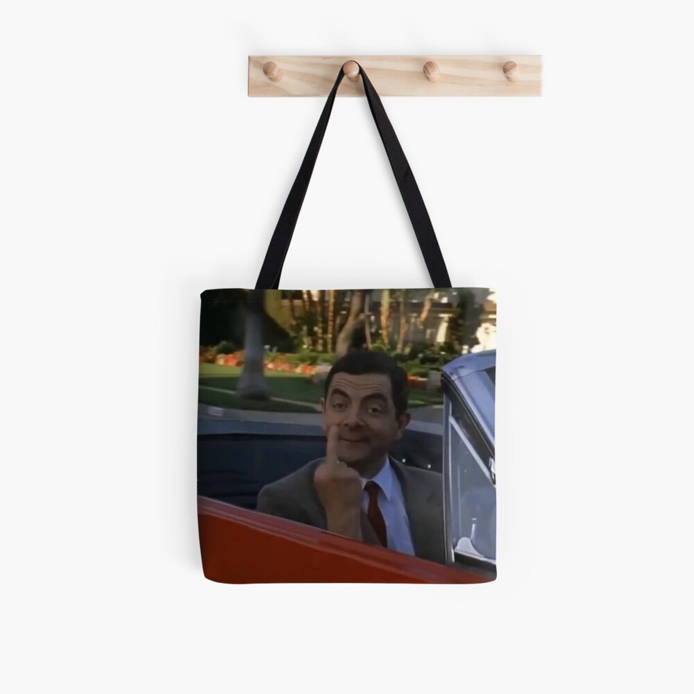 "Funny mr bean middle finger meme design" Tote Bag for Sale by ...