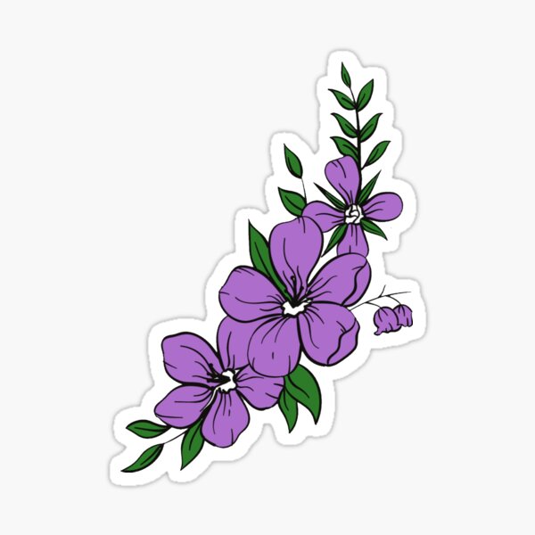 "Subtle Genderqueer Pride Flowers. Genderqueer flowers" Sticker for ...