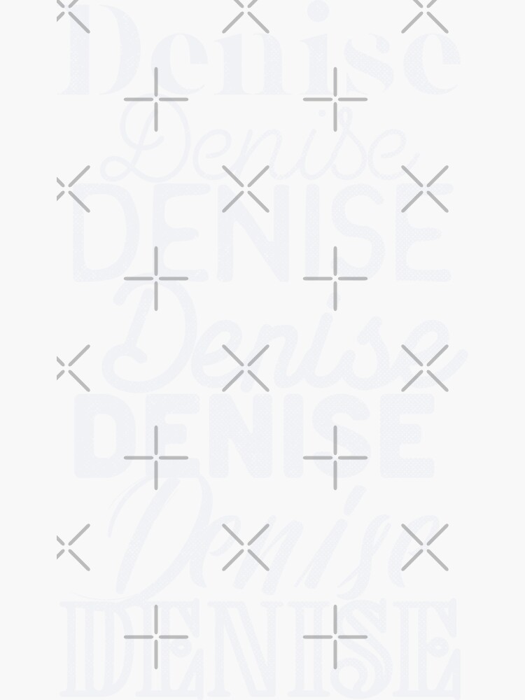 "Denise" Sticker for Sale by wunderfamily | Redbubble
