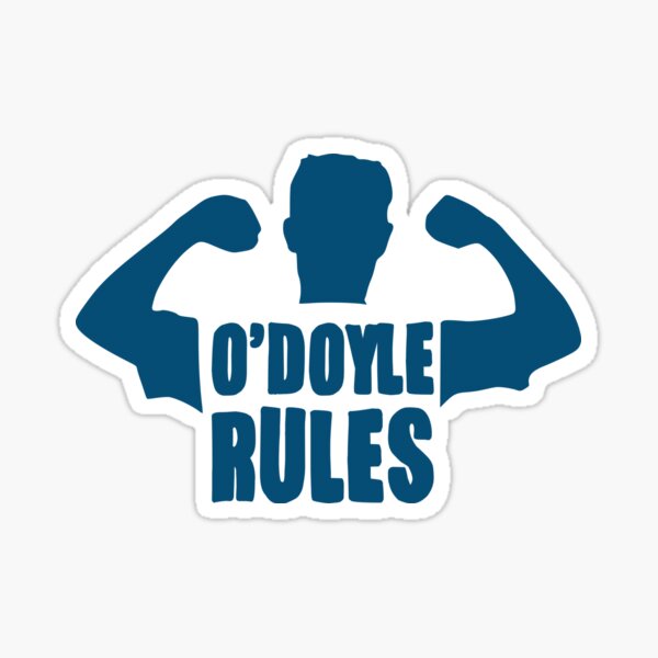 "O Doyle Rules" Sticker for Sale by comicbookdude | Redbubble