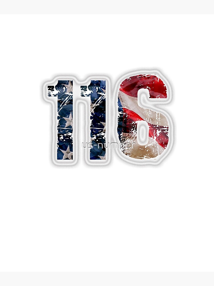 Póster «Bandera de Estados Unidos número 116» de us-number | Redbubble