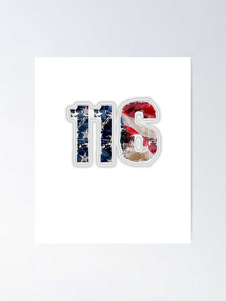 Póster «Bandera de Estados Unidos número 116» de us-number | Redbubble