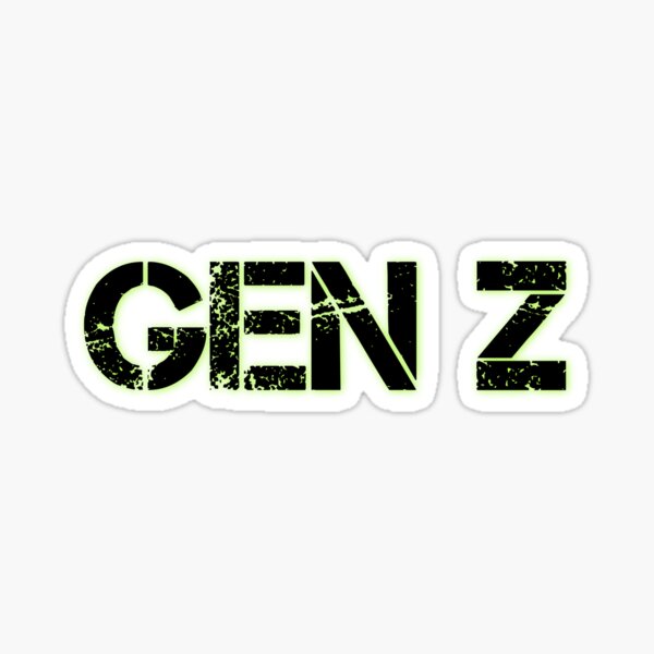 "Gen Z Aesthetic" Sticker by stickersxmuskan | Redbubble