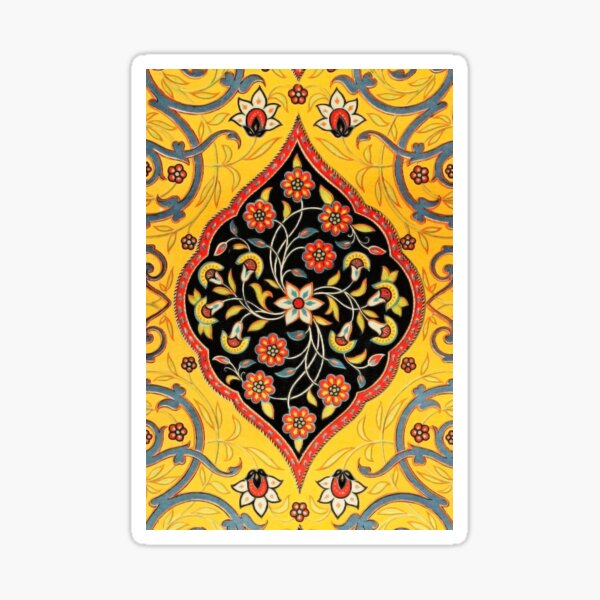 "Antique Persian Print" Sticker by Haggiswonderdog | Redbubble