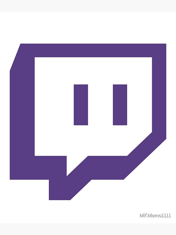 "Twitch Logo Icon Gift for Twitch Fan" Art Print for Sale by MKMemo1111 ...