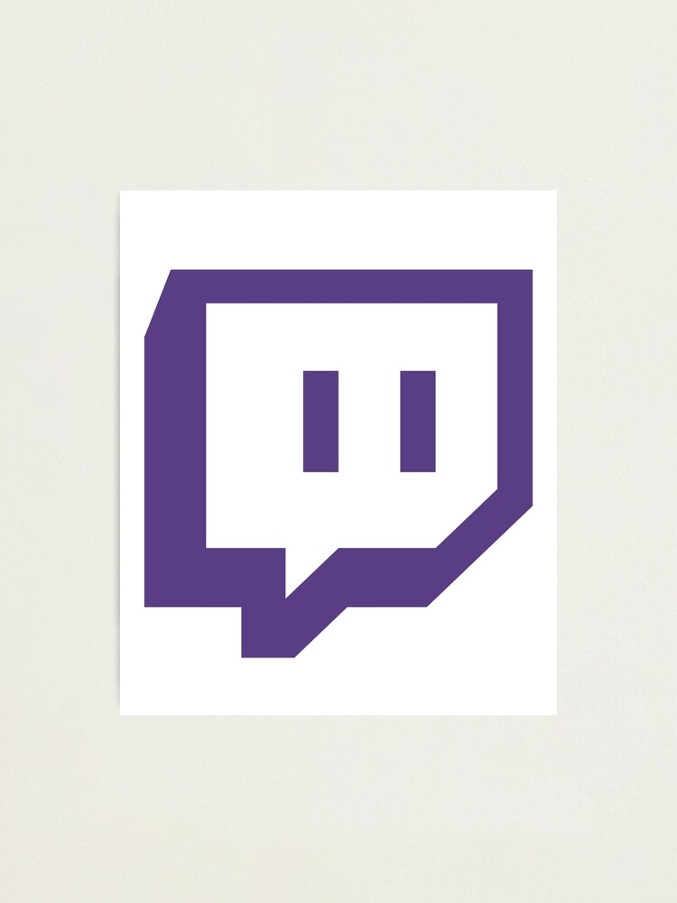 Impression photo « Cadeau d'icône de logo Twitch pour les fans de ...