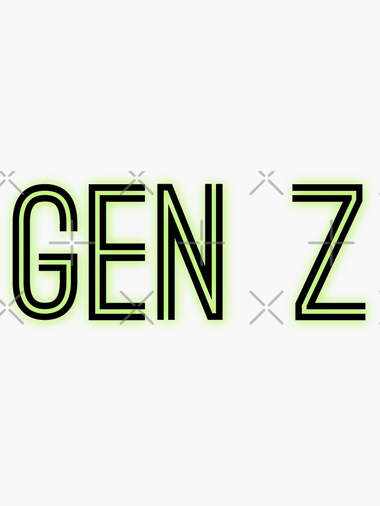 "Gen Z Aesthetic" Sticker for Sale by stickersxmuskan | Redbubble