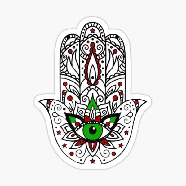 "El Khamsa" Sticker by MHSD | Redbubble