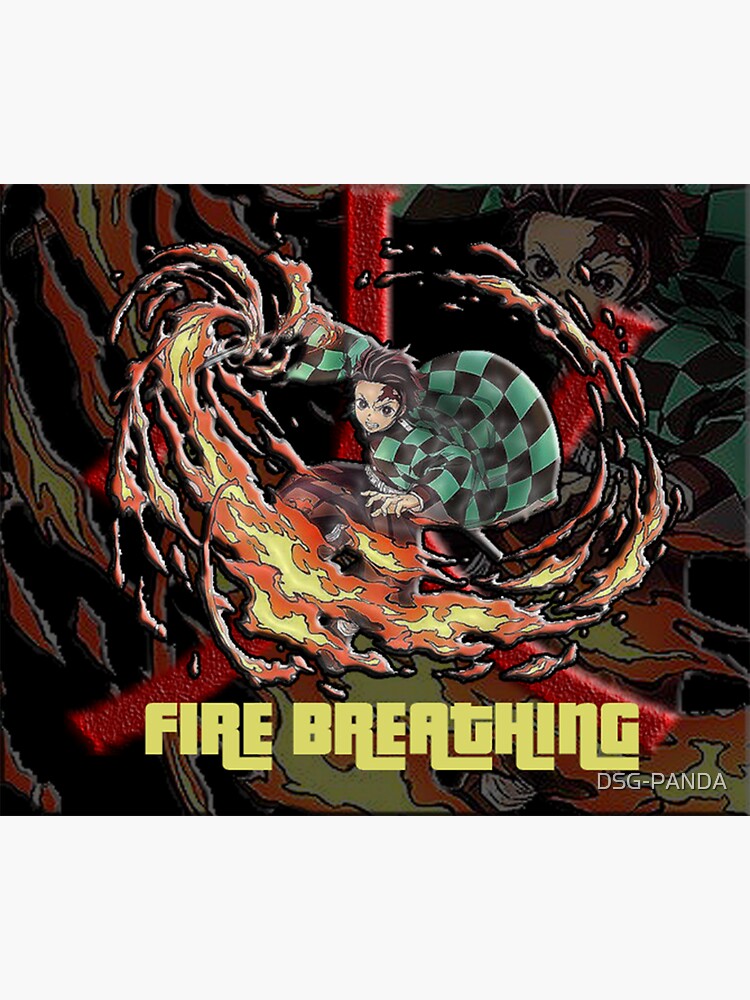 " Demon slayer Fire Breathing " Sticker by DSG-PANDA | Redbubble