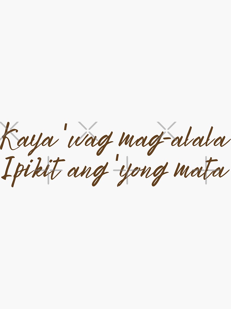 "SB19 MAPA LYRICS PPOP BOY GROUP [NOT OFFICIAL MERCH] " Sticker for ...