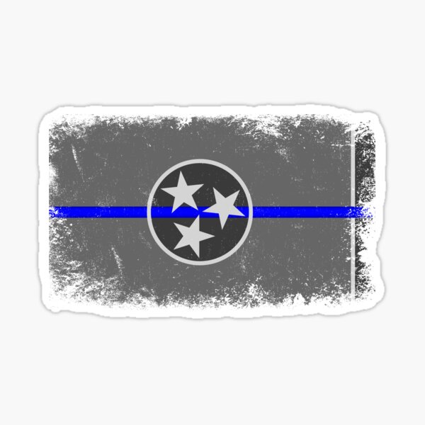 "Blue Line Tennessee State Flag" Sticker for Sale by Runesilver | Redbubble