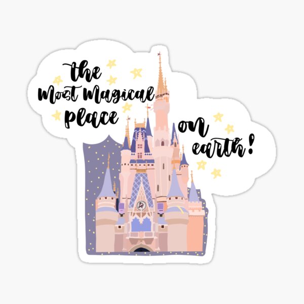 " magic kingdom" Sticker for Sale by swcarisma | Redbubble