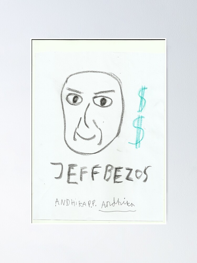 "Jeff Bezos cartoon" Poster by andhikapp96 | Redbubble
