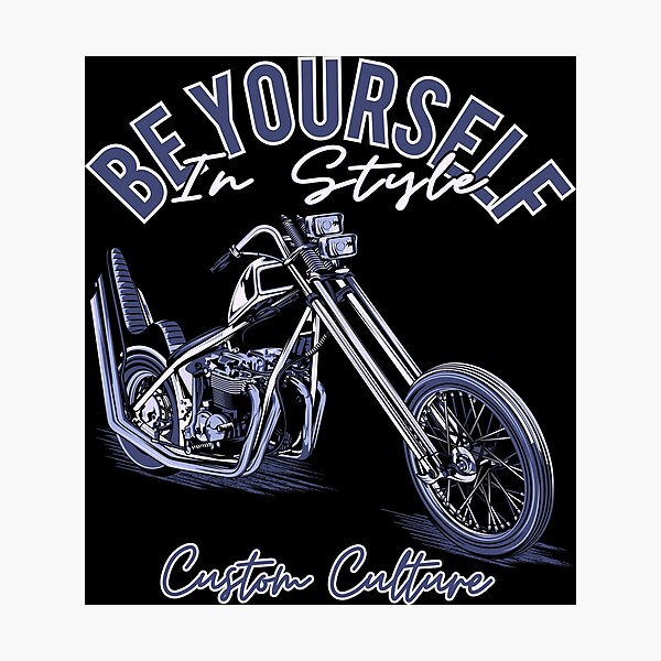 "Seien Sie Sie selbst in Stil, Custom-Kultur, Chopper 70er, Chopper ...