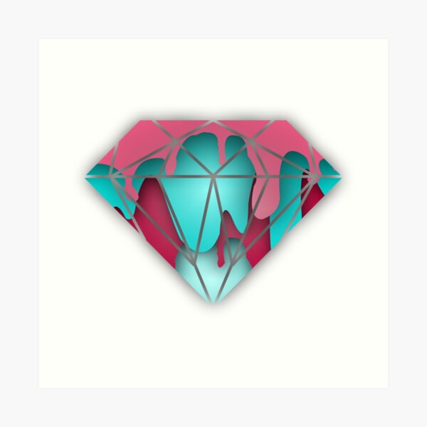 Dripping Diamond Art Prints | Redbubble