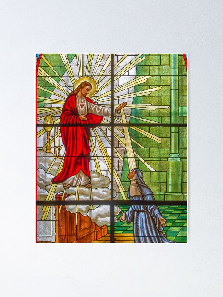 "Saint Margaret Mary Alacoque and the Sacred Heart of Jesus" Poster for ...